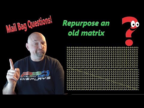 New Use for an Old Matrix - xLights Custom Model Setup