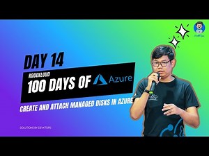 Day14 : Create and Attach Managed Disks (KodeKloud: Azure) #burmesetech #azure #100daysofAzure