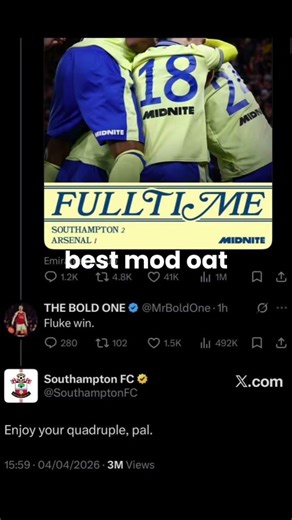 Best Mod OAT #fypシ #football #southamptonfc #saints #bottlejobs #aresnalaretrophyless