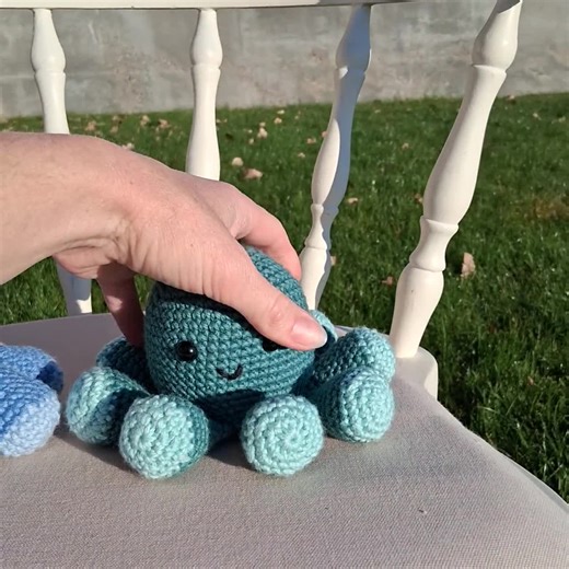 Handmade Crocheted Octopus Rattle. - Etsy