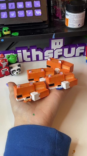 Crafty Fox - Minecraft Clay Figures and Woodwork