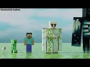 Minecraft characters size comparison
