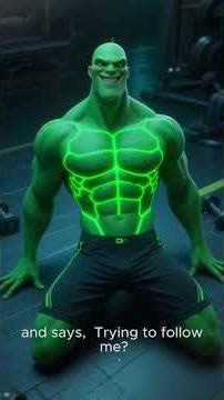 15 Second Alien Abs Challenge! #marvel #muscle #alien #hulk