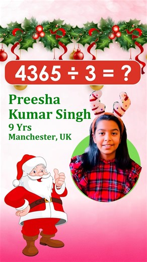 𝐓𝐡𝐢𝐬 𝐂𝐡𝐫𝐢𝐬𝐭𝐦𝐚𝐬, 𝐮𝐧𝐰𝐫𝐚𝐩 𝐭𝐡𝐞 𝐣𝐨𝐲 𝐨𝐟 𝐦𝐚𝐭𝐡𝐬 𝐚𝐧𝐝 𝐰𝐚𝐭𝐜𝐡 𝐦𝐢𝐧𝐝𝐬 𝐬𝐡𝐢𝐧𝐞! 𝐏𝐫𝐞𝐞𝐬𝐡𝐚 is dazzling everyone with her lightning-fast maths skills! From quick addition to speedy subtraction, she solves problems in a flash—truly amazing to watch! With the power of Abacus Maths, this young star is confidently tackling every challenge. Shine on, Preesha! Your dedication and hard work make us so proud. You’re a true class superstar. 👉 Check out the Game-based 