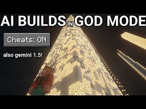 AI Builds with Cheats | Mindcraft