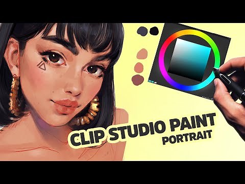 Painting a Portrait in Clip Studio Paint - ericanthonyj