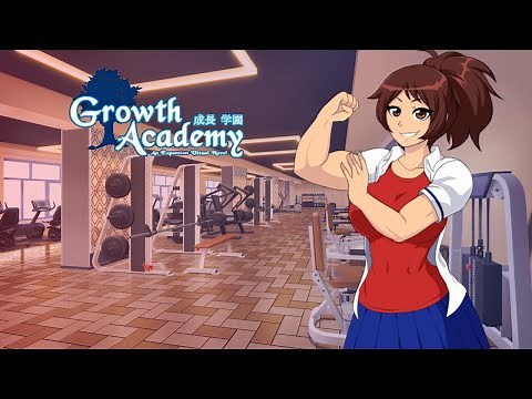 Muscle Gain Playthrough #1 Growth Academy - Work Out Buddies!