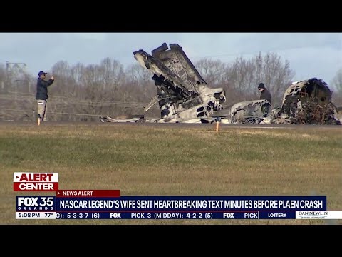 Heartbreaking last text from Greg Biffle's wife before crash" 'We're in trouble'