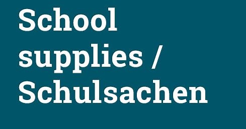 School supplies / Schulsachen