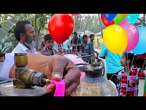 Helium gas balloon machine