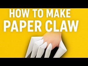 How to Make Easy Paper Claw | Paper Finger Claws Tutorial