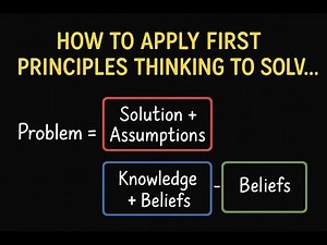 How to Apply First Principles Thinking to Solve Complex Problems | Step-by-Step Guide with Examples