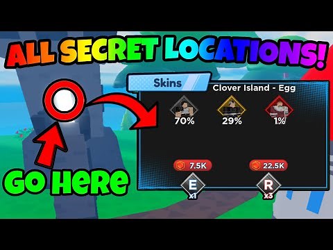 *UPDATED* All SECRET Skin Egg Locations + How To Equip Skins (Anime Swords Simulator)