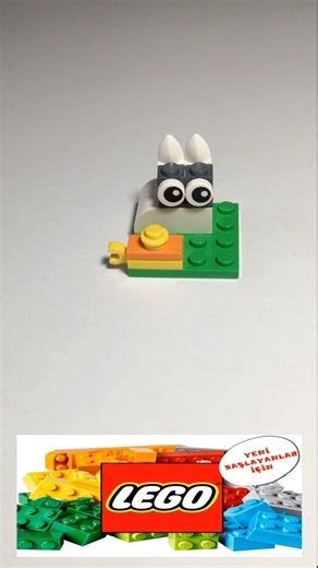 How to Build a Cute Bunny with LEGO Classic 10696 | Easy and Fun LEGO Ideas #Shorts