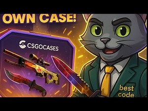 MADE MY OWN SPECIAL CS2 CASE ? CSGOCASES FREE 1$ CODE