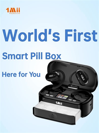 🚀World's 1st OWS Earbuds with Hidden Pill Box 🔥Limited Super Early Bird | SAVE US$60. 🏷 40% OFF the US$149 MSRP! 💊 Discreet 2-in-1: Earbuds Care Case ✅ Smart App Tracking & Family Sync ✅ Multi Reminders: Vibration / Voice / App ✅ Safe Storage: Child Lock Moisture-Proof | 1Mii