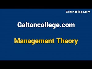 Management Theory