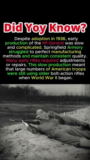 Early Production Challenges of the M1 Garand #M1Garand #WWIIHistory #MilitaryFacts #JohnGarand