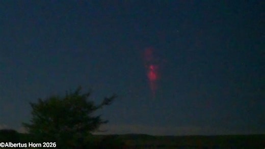 Kuruman Hills, Northern Cape. Albertus Horn Red Sprites are triggered by powerful lightning strikes, releasing bursts of energy that ignite the thin air high above storm clouds. | We Are South Africans