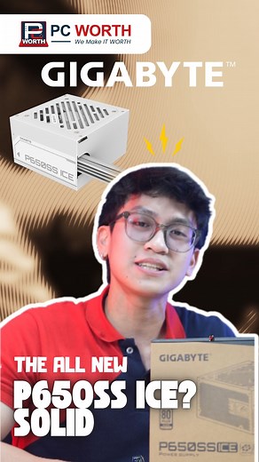 423 reactions · 8 comments | ✨ GIGABYTE P650SS ICE POWER SUPPLY ✨ Naghahanap ba ng bagong Power Supply para sa high-performance build n'yo, boss? 懶⚡ May "ICE" Silent Fan Technology, 120mm Hydraulic Fan, 650W 80+ Silver Certified, tsaka may OCP, OTP, OVP, UVP, at OPP Protections, kaya panalo ka dito, boss! Upgrade na! ❄️ #PCWorth #WorthIt #GIGABYTE #PowerSupply #PCUpgrade | PC WORTH | Facebook