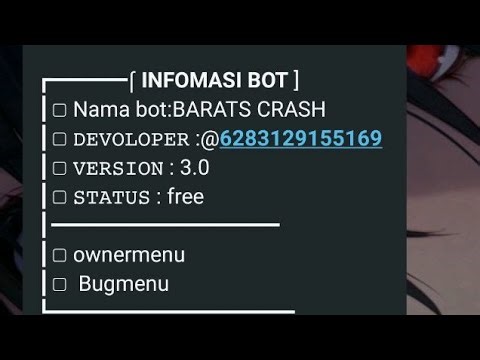 New bot bug whatsap Barats crash V3