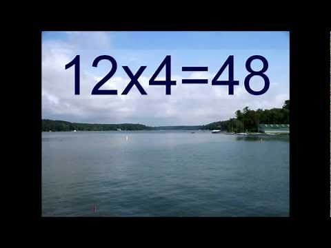 Multiply by 12 -- Learn and Hear the Times Table -- 12x1 to 12x10