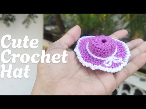 💖 Mini Crochet Hat Tutorial | Cutest Crochet Ornament Ever! 🧶#crochet
