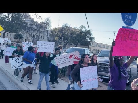 Anti-ICE protest in downtown Waco (Feb. 11, 2026)