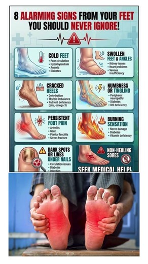 ⚠️ 8 Dangerous Foot Signs Your Body Is Begging You to Notice!