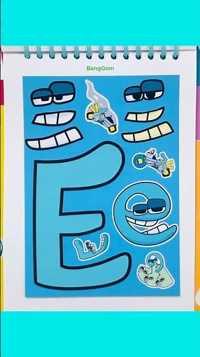 Alphabet lore sticker book 🐘 알파벳로어 스티커 E