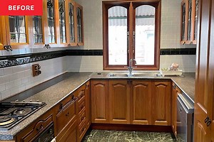 A “Very ’80s” Kitchen Gets a Stunning No-Demo Makeover