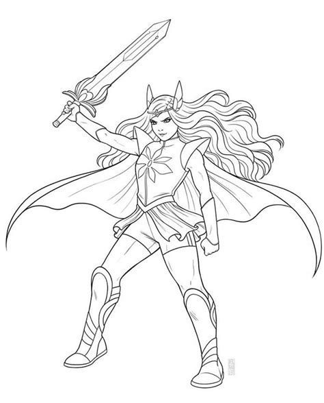 25 Desenhos Da She Ra A Princesa Do Poder Para Imprimir E Colorir