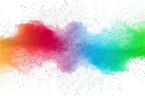 Vibrant Watercolor Powder Explosion Background Clipart PNG PNG All