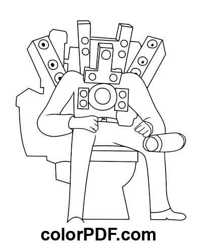 Nouveau Skibidi Toilet Game Titan Speakerman Coloriages Et Livres En PDF