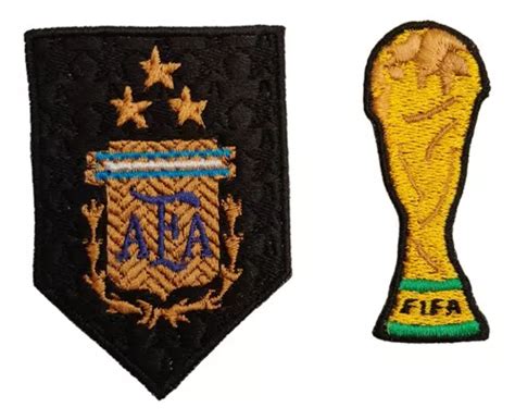 Parche Aplique Bordado Mundial Escudo Afa Termoadhesivos
