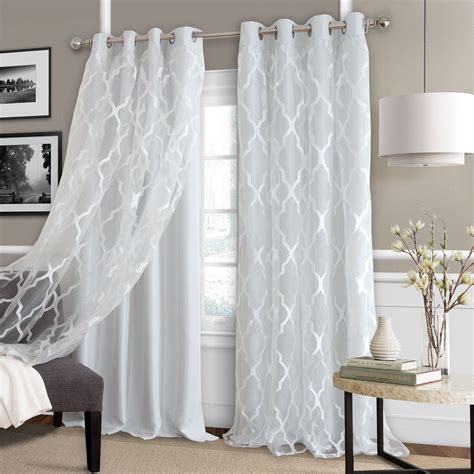 The 20 Best Collection Of Bethany Sheer Overlay Blackout Window Curtains