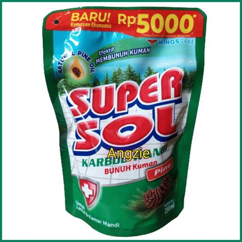 Jual SUPER SOL Karbol Wangi 250 ML Kemasan 5000 Shopee Indonesia