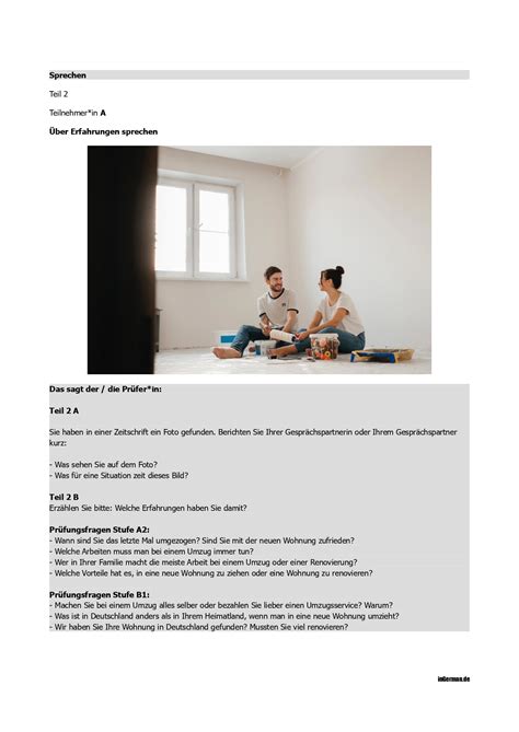 Deutsch Test F R Zuwanderer Dtz Bungen Ingerman De