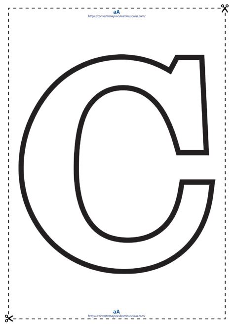 ᐅ Letra C Mayúscula Estilo Clásico Para ImprimirPDF 2024