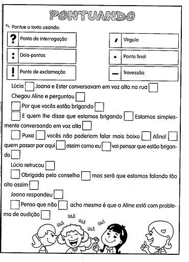 SINAIS DE PONTUAÇÃO ATIVIDADES ANOS INICIAIS A BNCC