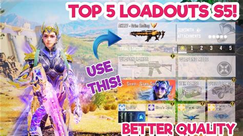 Top Loadouts In Season Of Cod Mobile Codm Br Best Gunsmith