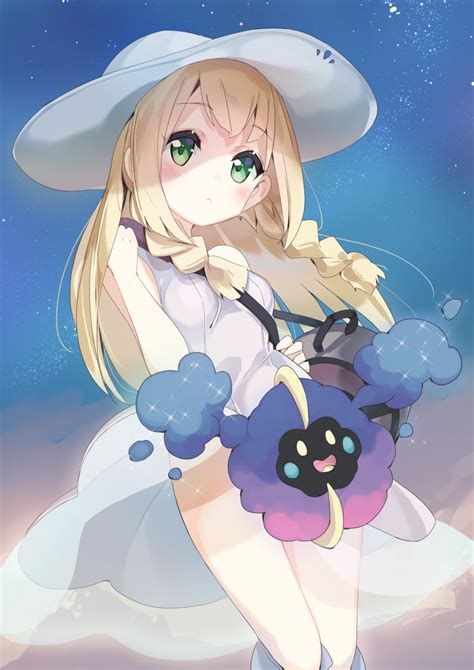 Lillie and Nebby Under the Stars Pokémon Sun and Moon Know Your Meme