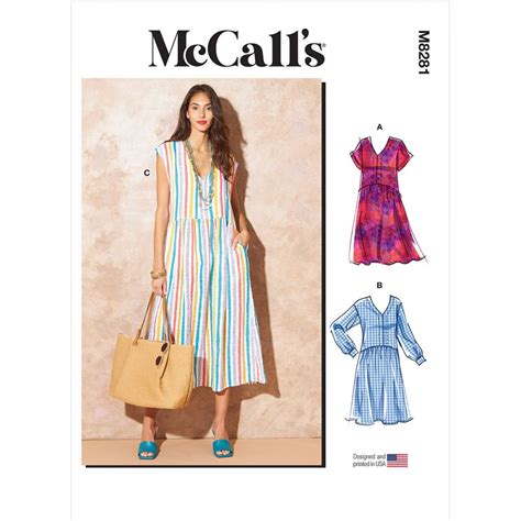 Misses Dresses McCalls Sewing Pattern 8281 Size XS XXL Sew Essential