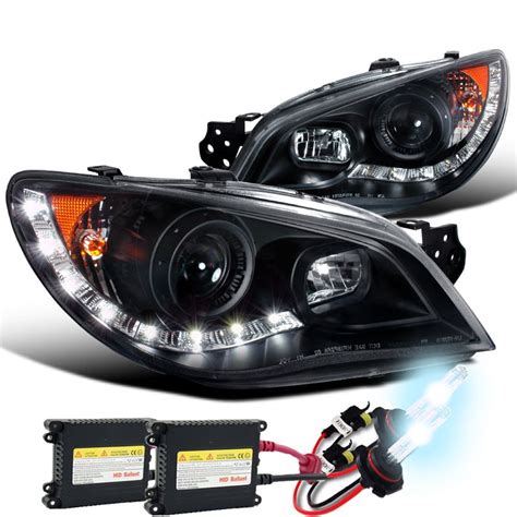 Hid Xenon Subaru Impreza Wrx Sti Led Drl Projector Headlights