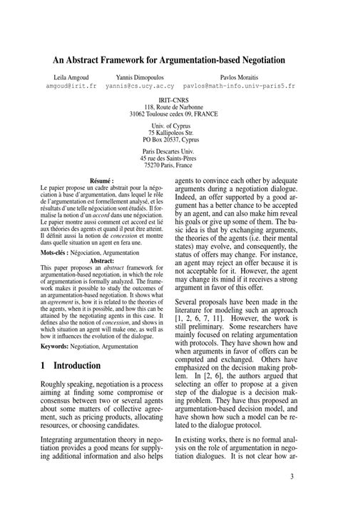 pdf an abstract framework for argumentation based negotiation
