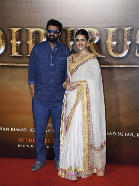 Kriti Sanon Prabhas At Adipurush Trailer Launch See Pics