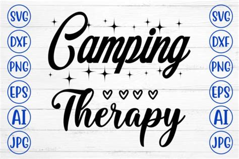 Camping Therapy SVG Cut File Graphic By CreativeSvg Creative Fabrica