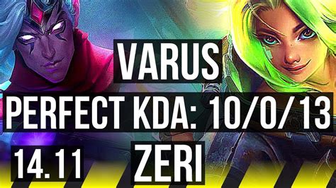 Varus Leona Vs Zeri Rell Adc Legendary Euw Master