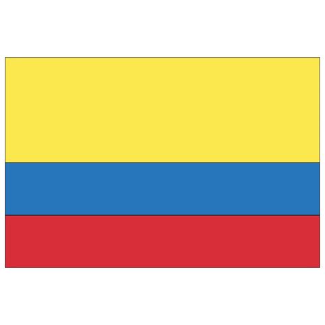 Colombia Bandera Eps Royalty Free Stock Svg Vector