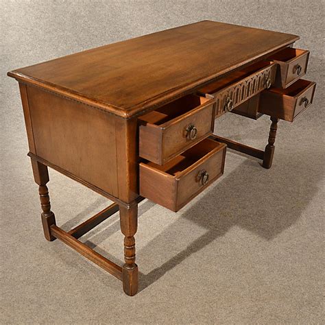 Antique Oak Writing Desk Study Office Table Antiques Atlas